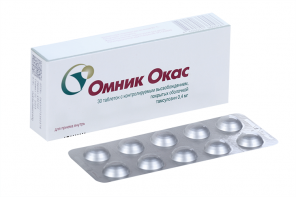 Омник Окас (Тамсулозин) 0.4 мг, 30 шт, таблетки покрытые оболочкой с ...