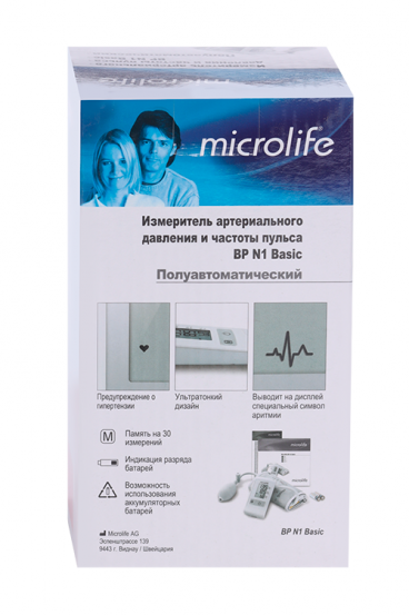Тонометр п/автомат Микролайф ВР N1 Basic манжета M (22-32 см) – купить ...