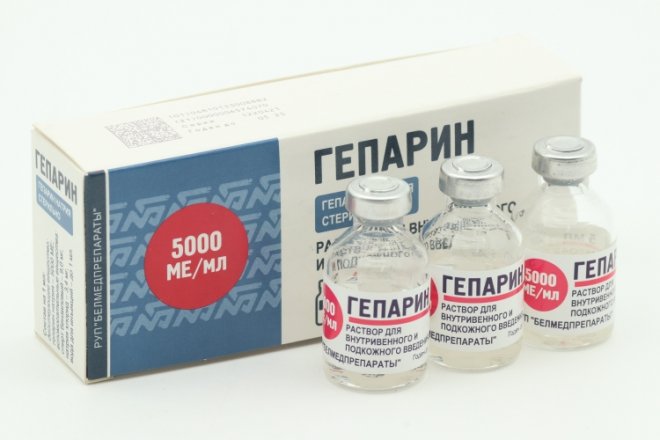 Гепарин 5000 ЕД/мл, 5 мл, 5 шт, раствор для инъекций не Брынцалов ...