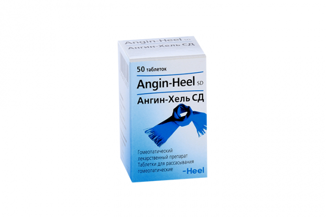 Ангин-Хель СД, 50 шт, таблетки для рассасывания гомеопатические ...