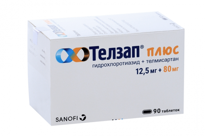 Телзап Плюс 80 мг+12.5 мг, 90 шт, таблетки – купить по цене 1116 руб. в ...