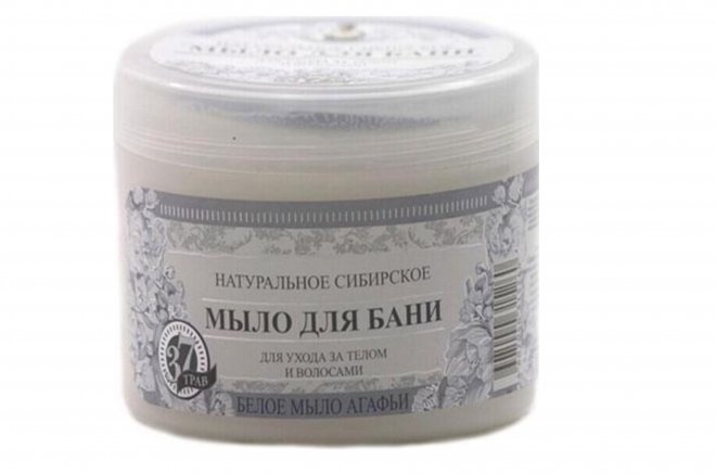 Мыло Рецепты бабушки Агафьи Травы и сборы Агафьи белое д/бани, 500 мл ...