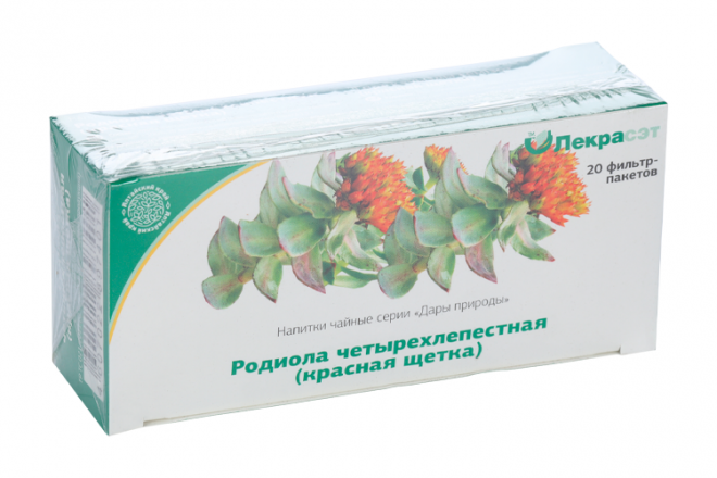 Напиток чайный Дары природы Родиола четырехлепестная (красная щетка), 1 ...