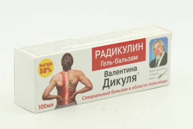 Дикуля гель-бальзам Радикулин д/обл поясницы, 100 мл, +50% в подарок ...