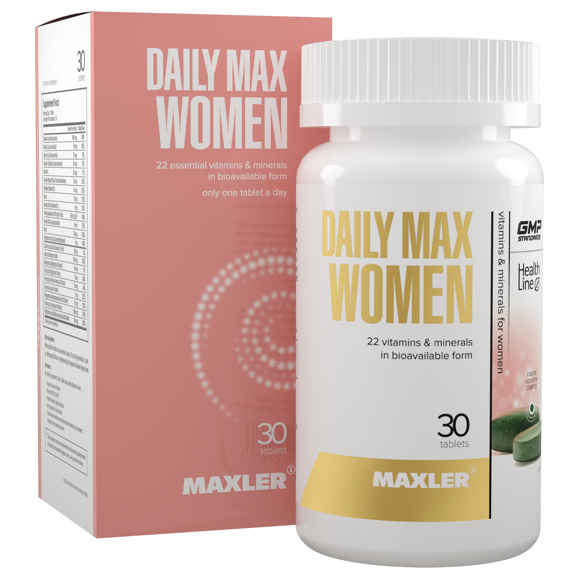 Комплекс витаминов и минералов для женщин Maxler Daily Max Women, 30 ...