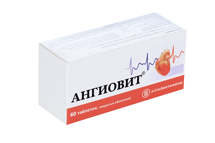 Ангиовит, 60 шт, таблетки покрытые оболочкой – купить по цене 446 руб ...