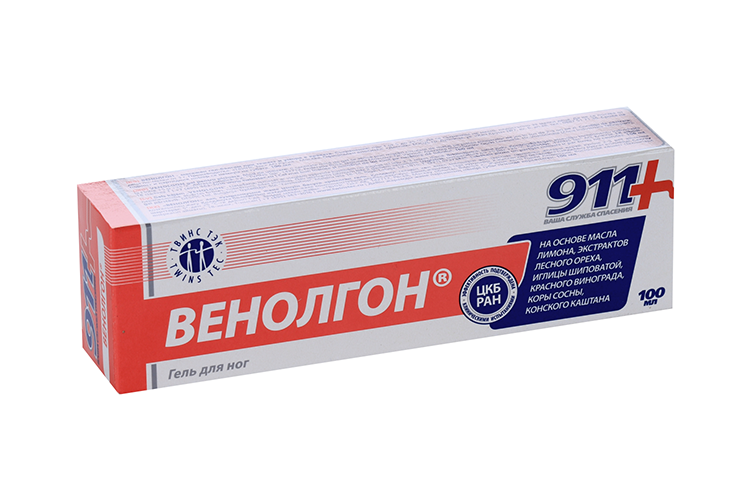 Гель 911 Венолгон д/ног, 100 мл – купить по цене 120 руб. в интернет ...