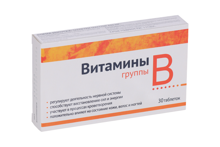 Витамины группы В 30 шт таблетки купить по цене 148 руб в интернет