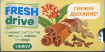 Фреш драйв экстракт гвоздики/корицы/имбиря, 700 мг, 15 шт, капсулы ...