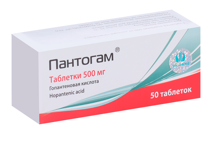 Пантогам 500 мг, 50 шт, таблетки – купить по цене 951 руб. в интернет ...