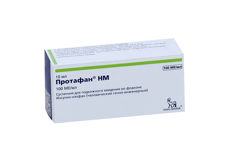 Протафан HM 100 МЕ/мл, 10 мл, суспензия для подкожного введения ...