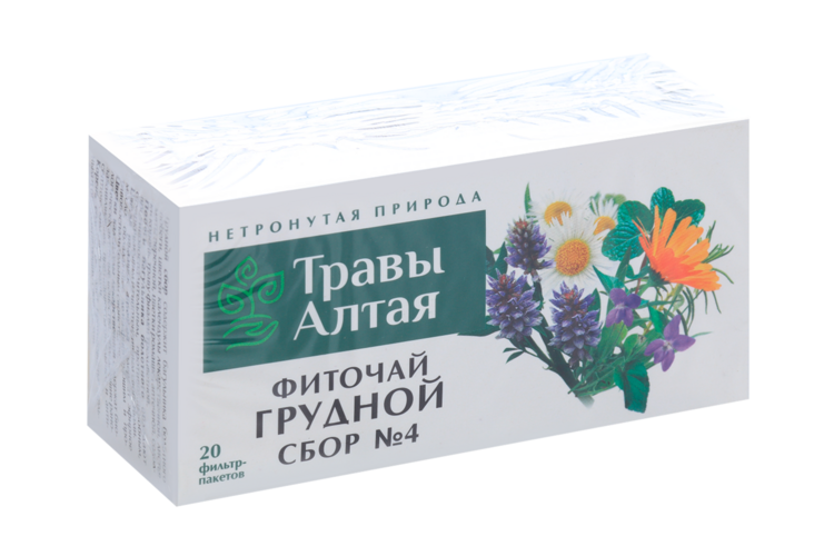 Грудной сбор №4 серии Алтай, 1,5 г, 20 шт – купить по цене 131 руб. в ...
