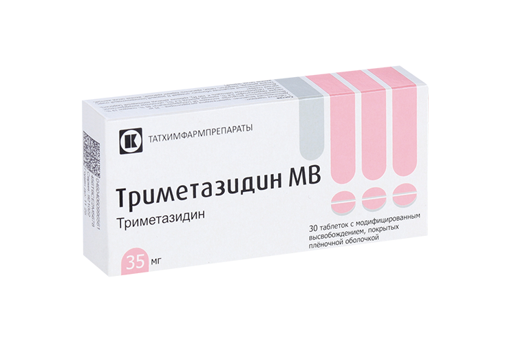Триметазидин МВ 35 мг, 30 шт, таблетки с модифицированным ...