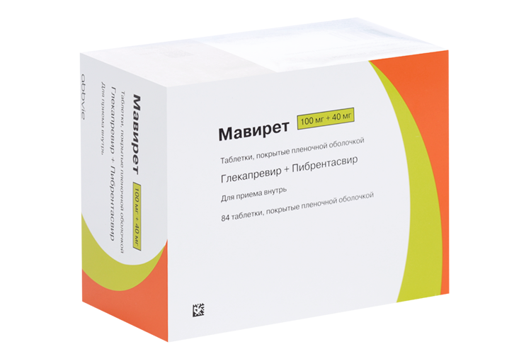 Мавирет 100 мг+40 мг, 84 шт, таблетки покрытые пленочной оболочкой ...