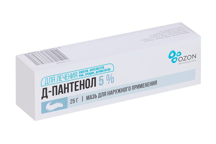 Д-Пантенол 5%, 25 г, мазь для наружного применения – купить по цене 397 ...
