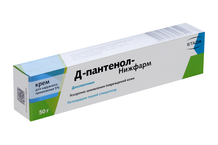 Д-Пантенол-Нижфарм 5%, 50 г, крем для наружного применения – купить по ...