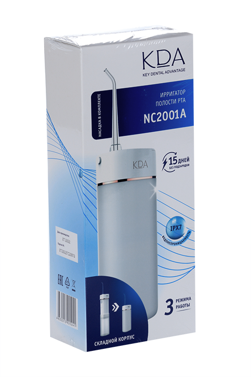 Ирригатор полости рта КДА складной корпус NC2001А, белый – купить по ...