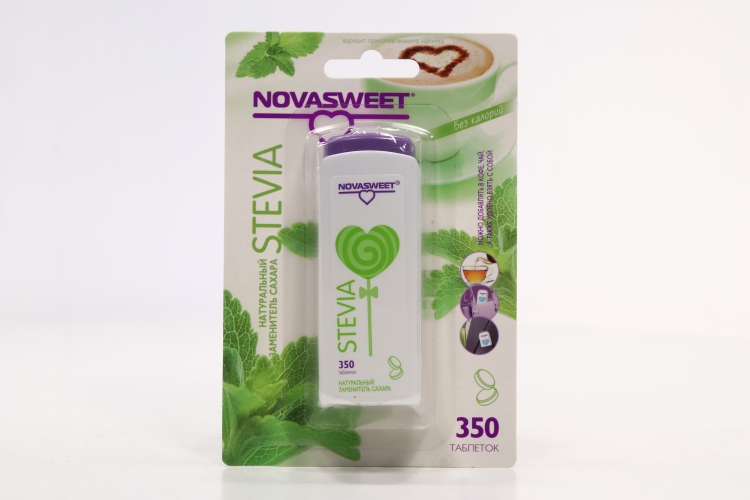 Заменитель сахара Novasweet Стевия, 350 шт, таблетки – купить по цене ...
