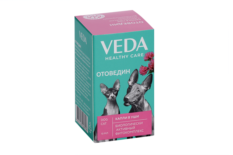Капли VEDA Отоведин в уши с биологически активным фитокомплексом 10 мл ...