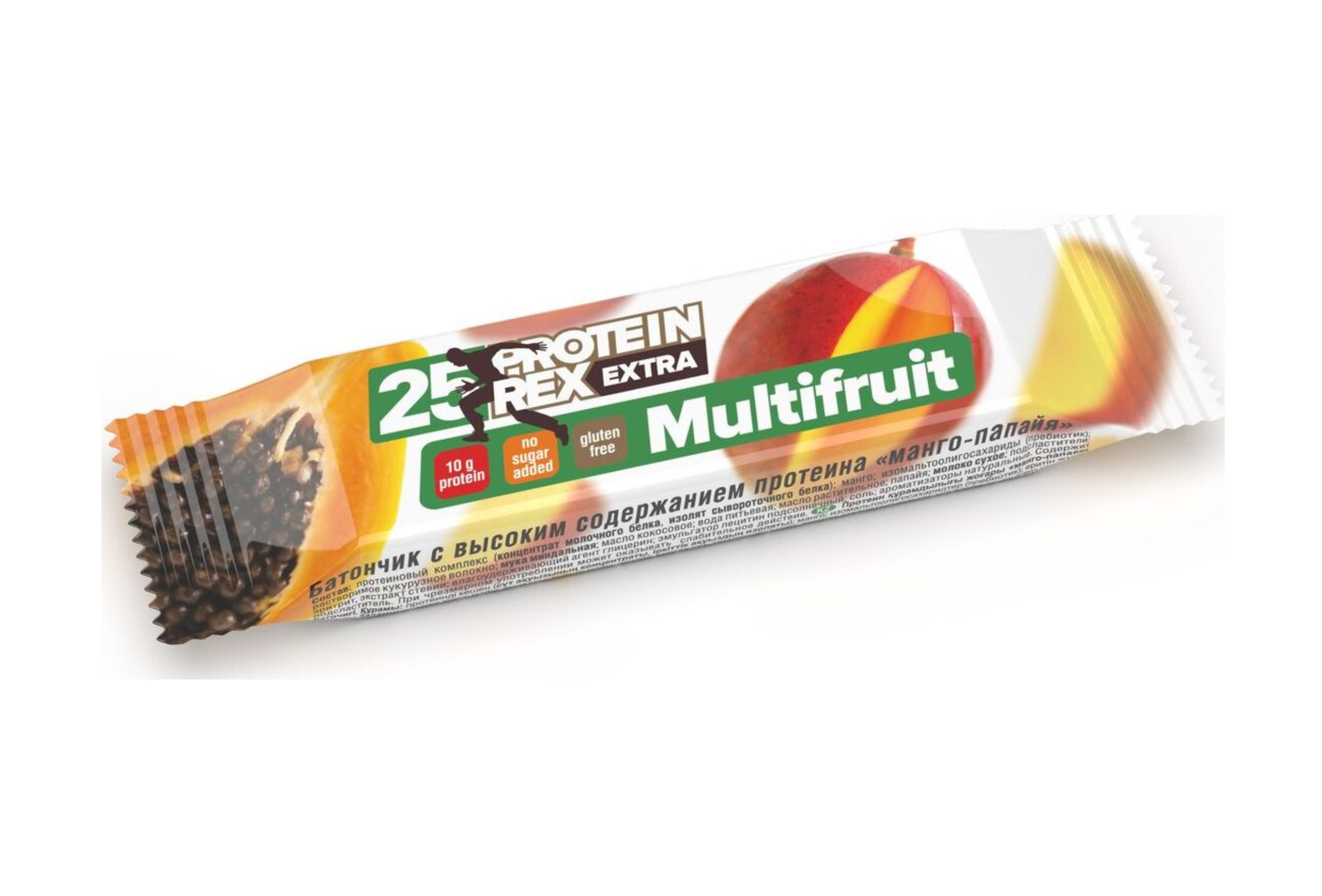 Батончик ProteinRex EXTRA Multifruit с высоким содерж протеина со ...
