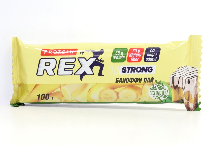 Батончик ProteinRex STRONG с высоким содержанием протеина со вкусом ...