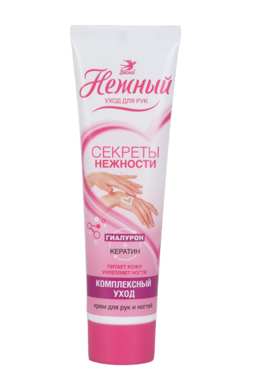 Крем Весна Нежный Секреты нежности комплексный уход д/рук и ногтей, 100 ...