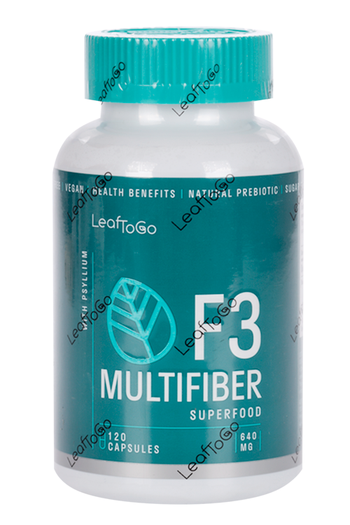 Клетчатка многокомпонентная Multifiber F3 LeafToGo, 120 шт, капсулы – купить по цене 219 руб. в ...