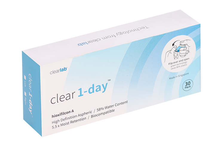 Линзы Clearlab Clear 1-day контактные R 8.7 (диоптрия +2,0), 30 шт ...