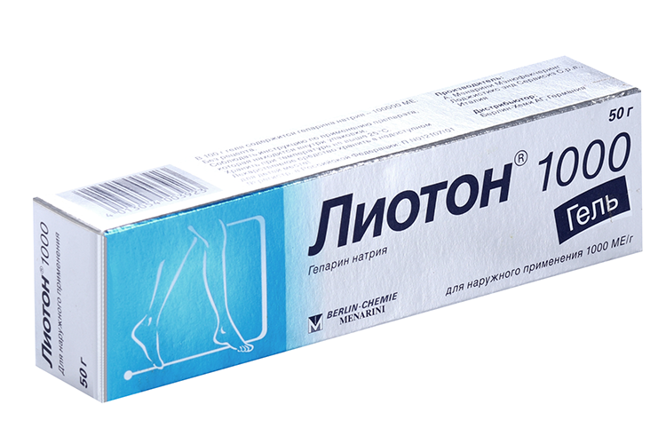 Лиотон 1000 1000 ЕД/г, 50 г, гель для наружного применения – купить по ...